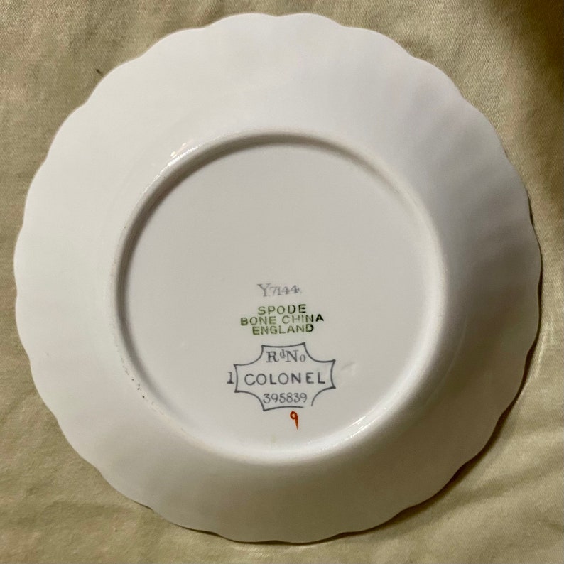 Spode Colonel Gray Fruit Dessert Sauce Bowl Gold Trim - Etsy