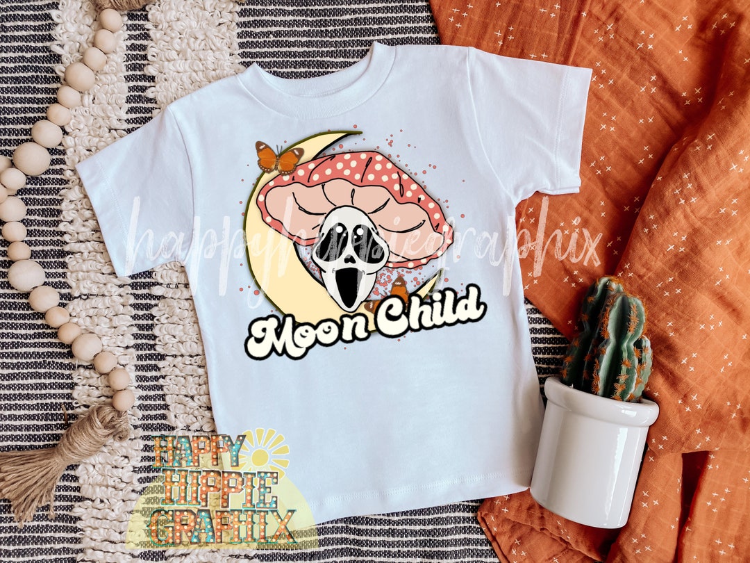 Cottage Core Ghostface Moon Child PNG Sublimation Design - Etsy