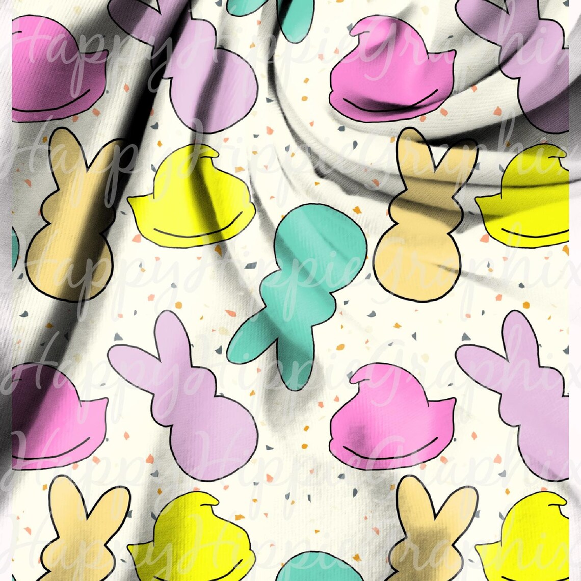 Retro Peep Easter Seamless Fabric File Pattern Boho Neutral Easter - Etsy
