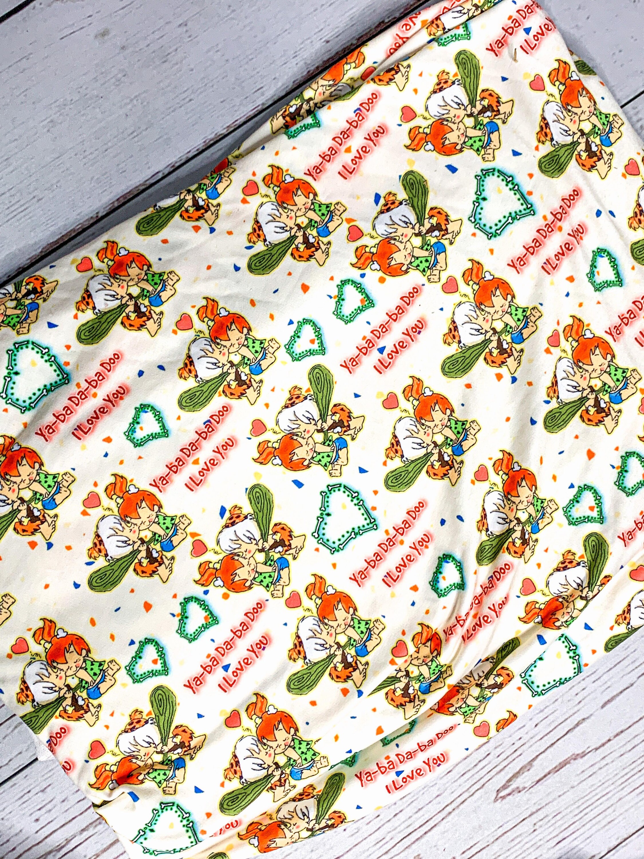 Ya-ba Da-ba Doo Seamless Fabric File Pattern Design Valentines Day ...