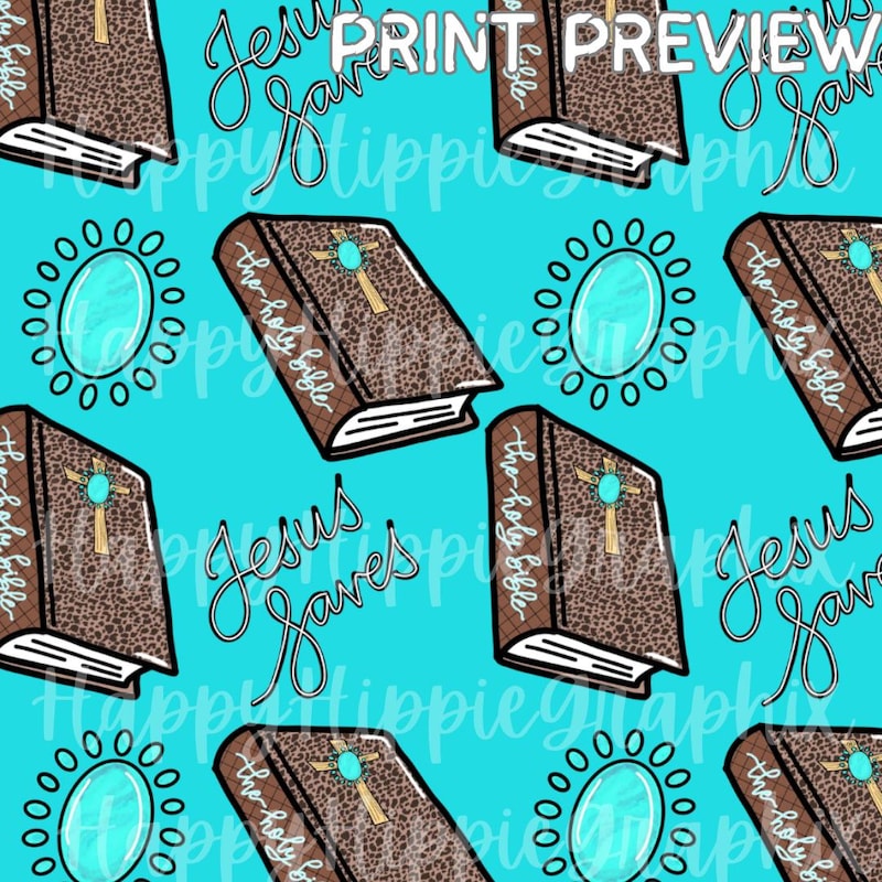 Western Jesus Seamless - Etsy