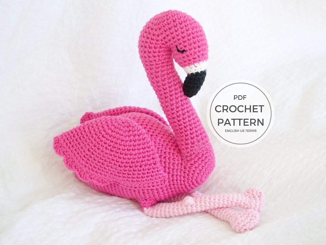Flamingo Crochet Pattern, Easy to Follow Flamingo Amigurumi Pattern ...