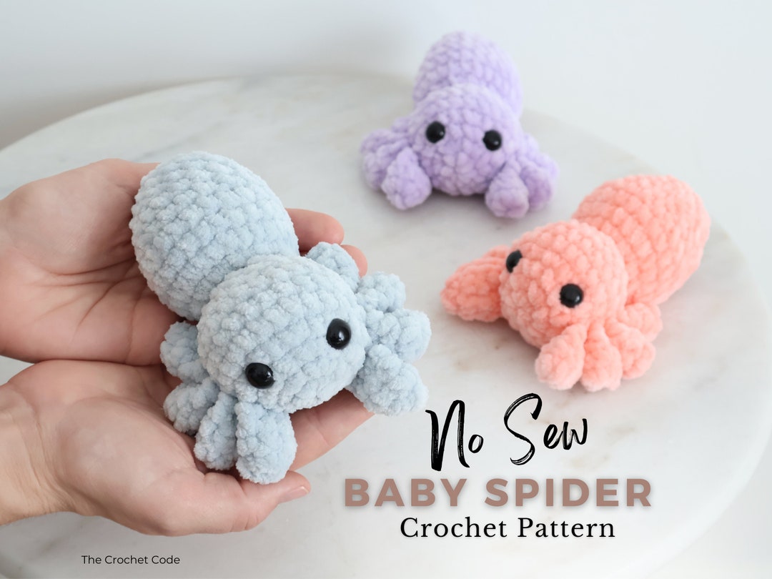 No Sew BABY Spider Crochet Pattern, Spider Amigurumi Pattern, Quick ...