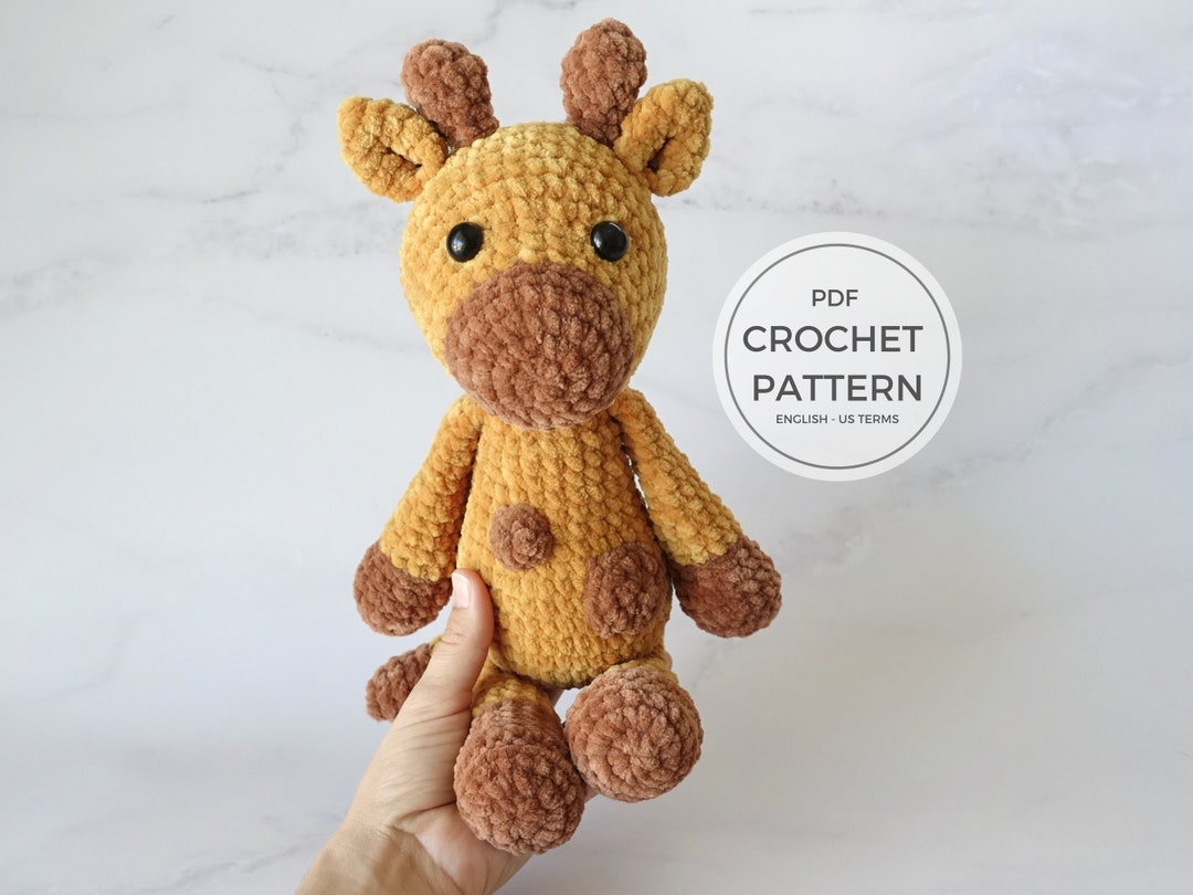 Crochet Amigurumi Giraffe Toy Pattern - DIY This Plushie Safari Stuffed ...