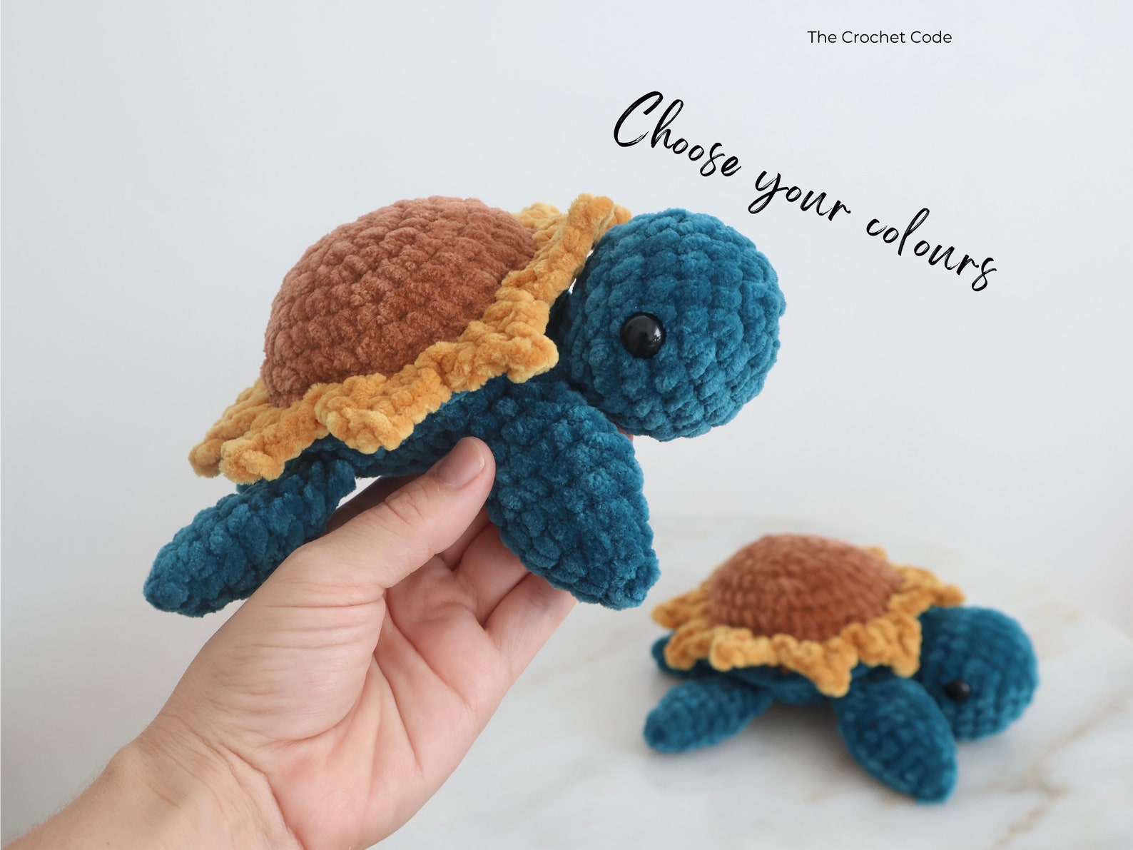 No Sew Turtle Crochet Pattern, Crochet Turtle Amigurumi Pattern, Cute ...
