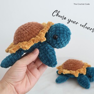 No Sew Turtle Crochet Pattern, Crochet Turtle Amigurumi Pattern, Cute ...