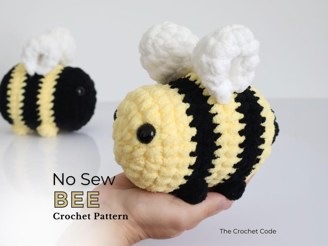 No Sew Bumblebee Crochet Pattern PDF, Easy Bee Crochet Pattern, Cute ...