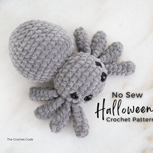 No Sew Spider Crochet Pattern, Spider Amigurumi Pattern, Crochet ...