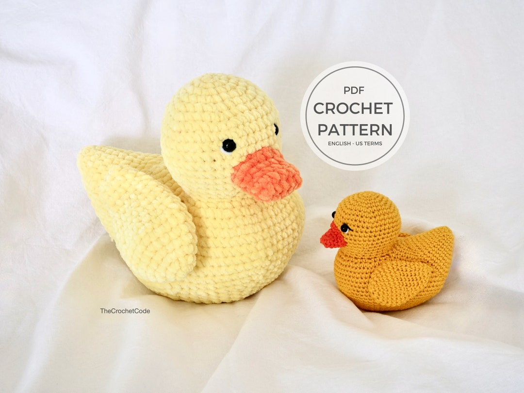 Cute Crochet Rubber Duck Pattern for Instant Download - Etsy