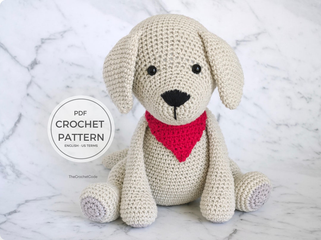 DIY Labrador Golden Retriever Crochet Amigurumi Pattern - Perfect Gift ...