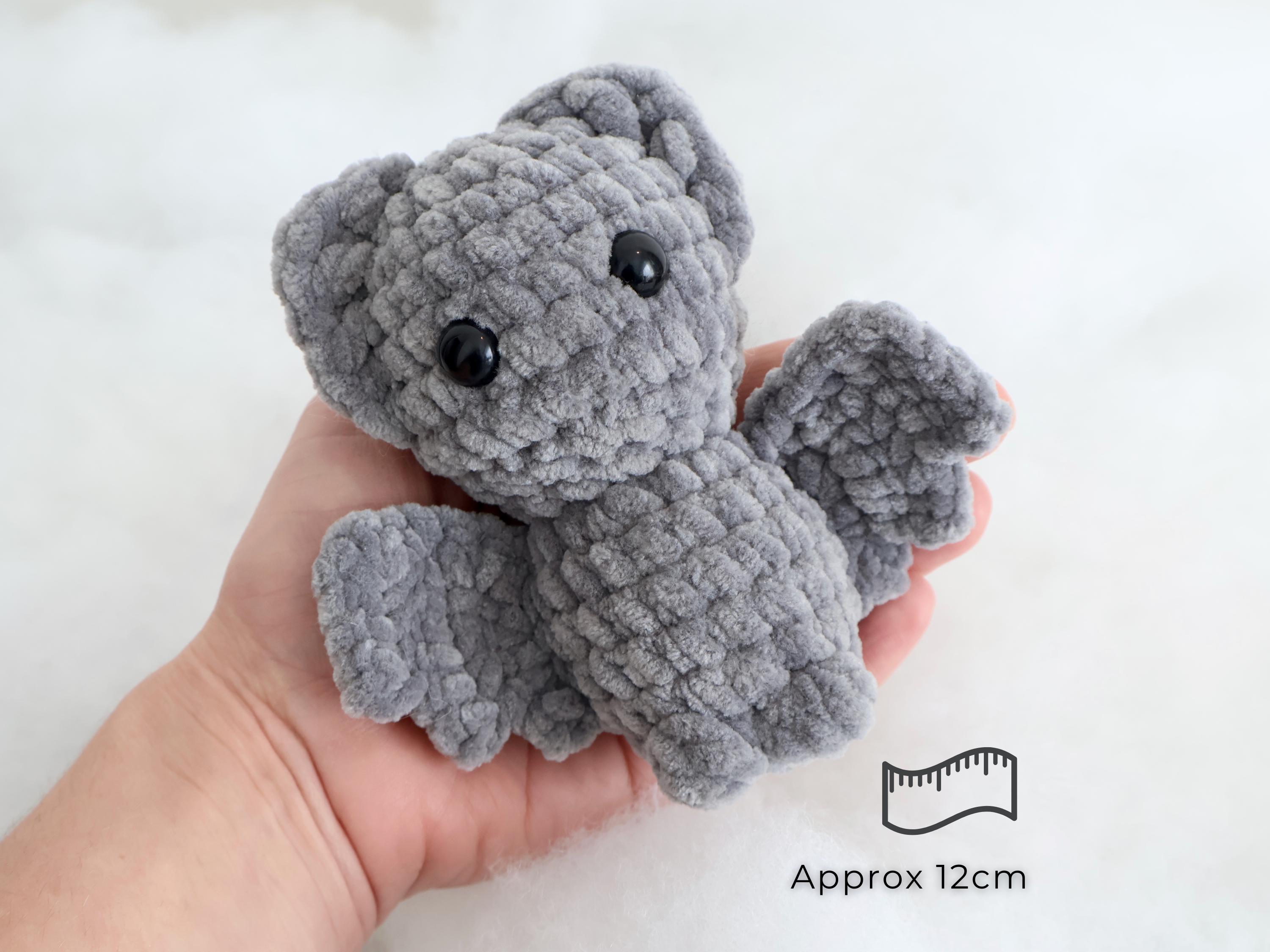 No-sew Baby Bat Crochet Pattern: Kawaii Amigurumi Keychain (PDF Pattern ...