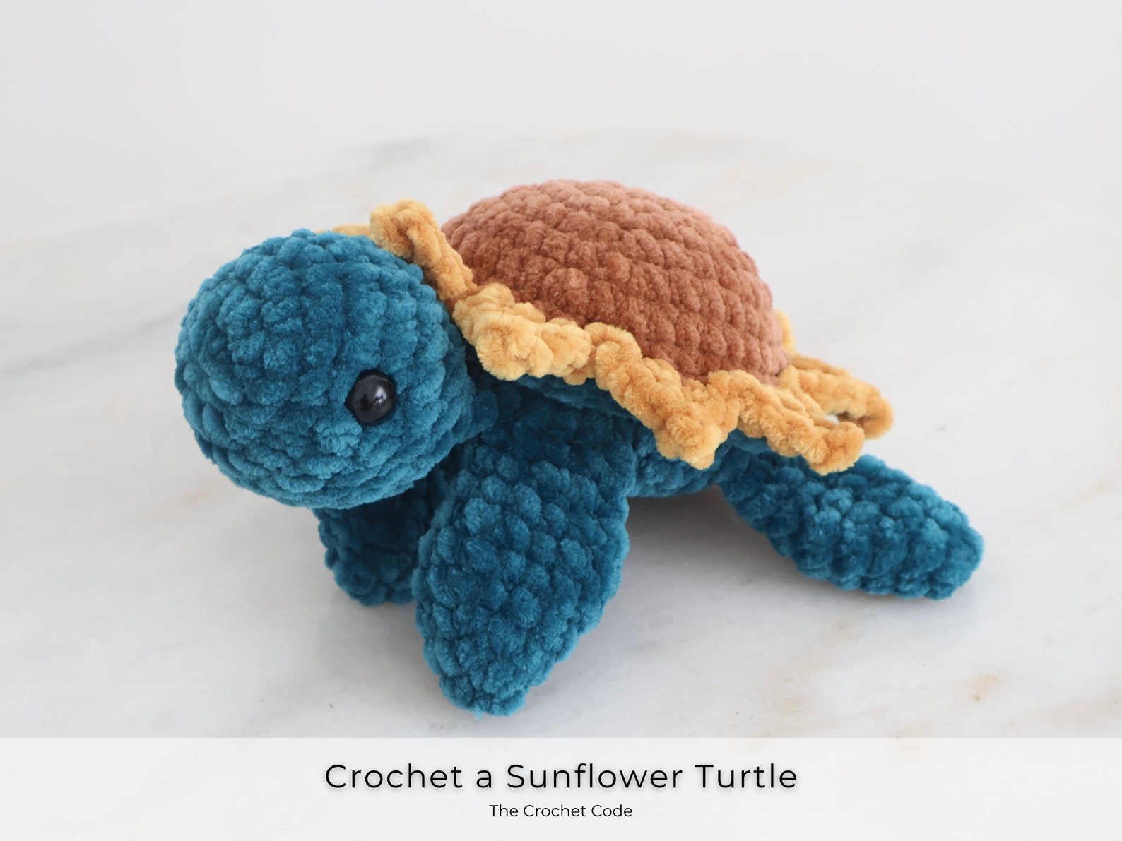 No Sew Turtle Crochet Pattern, Crochet Turtle Amigurumi Pattern, Cute ...