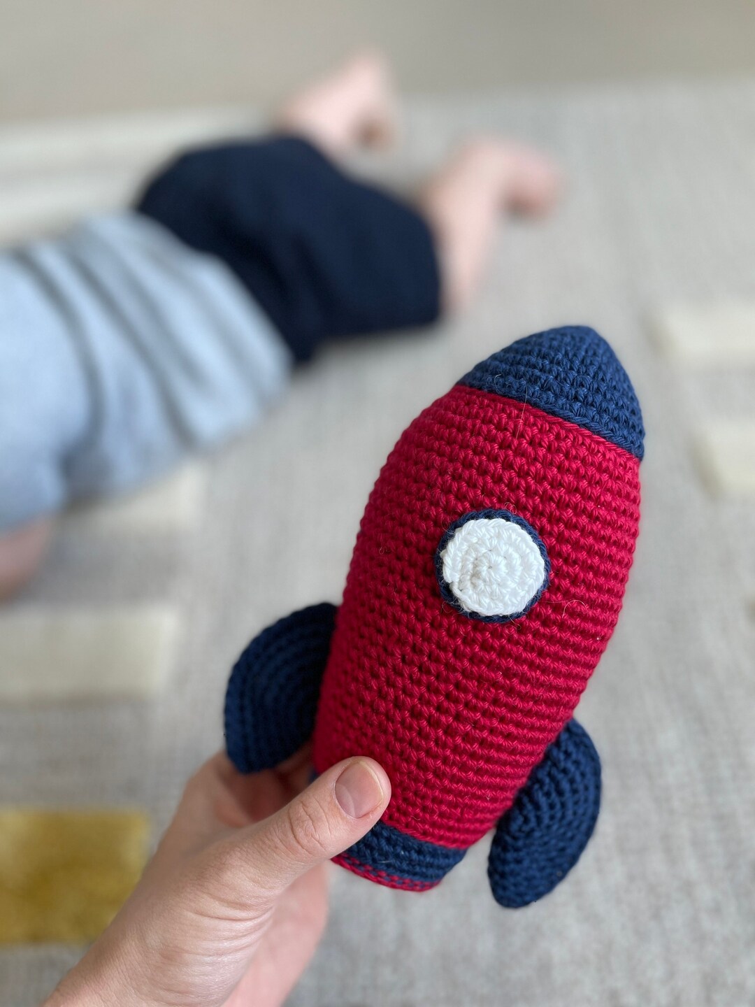Rocket Ship CROCHET PATTERN, Crochet Outer Space, Amigurumi Plush ...