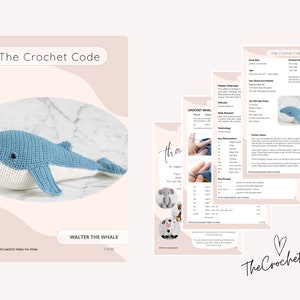 Whale Crochet Pattern, Blue Whale Amigurumi Pattern, Realistic Crochet ...
