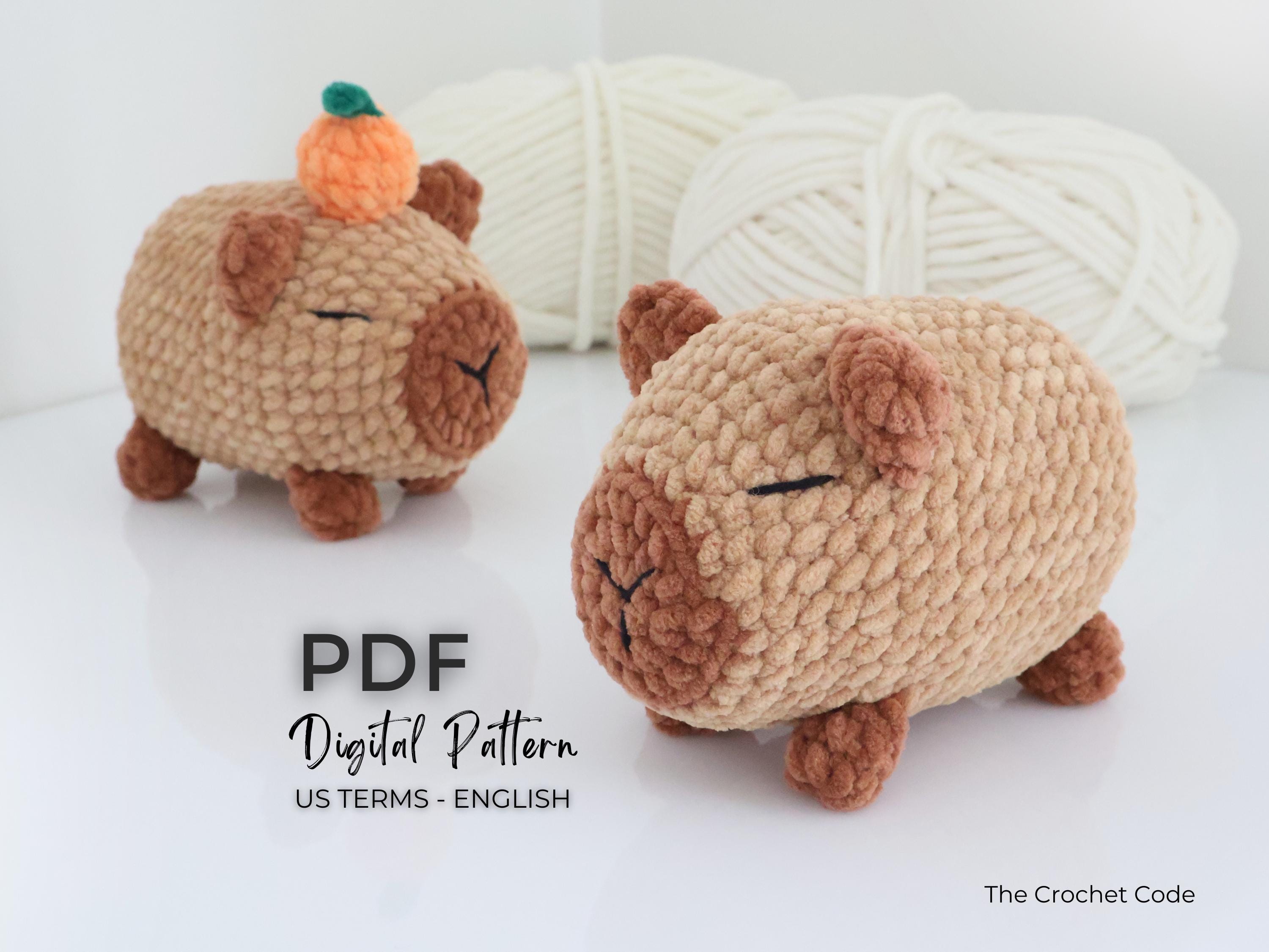 No Sew Loaf Capybara Crochet Pattern – Easy Kawaii Amigurumi Plushie ...