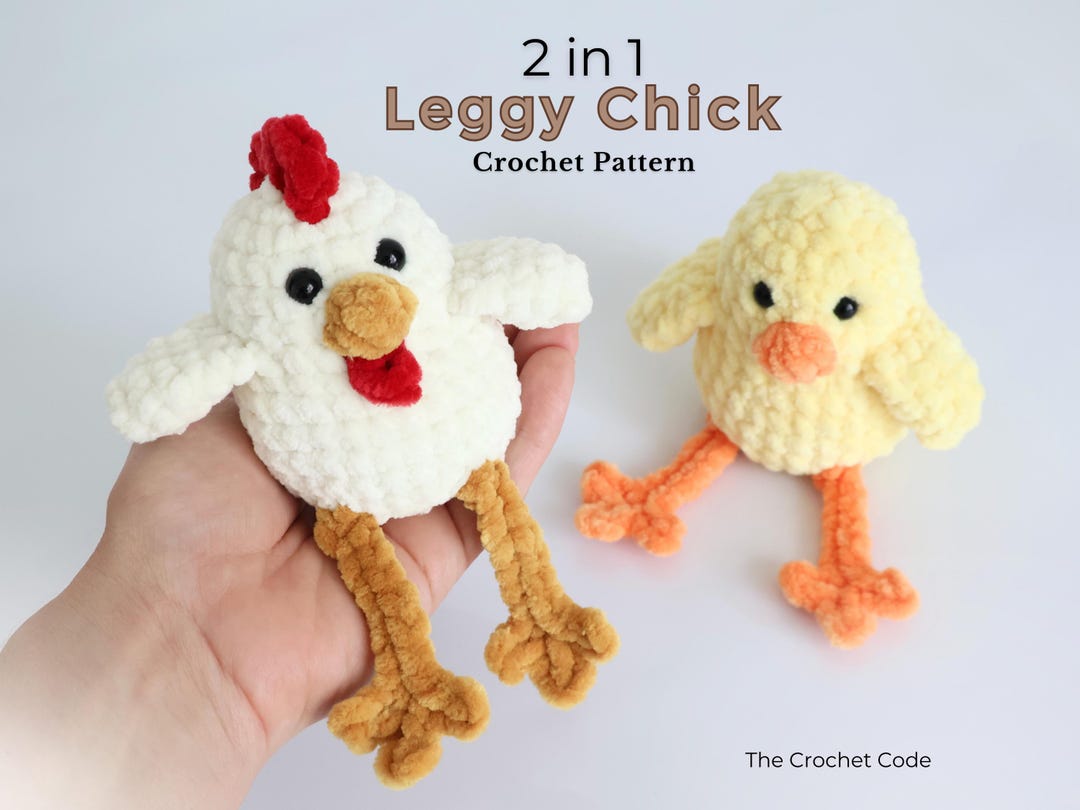 Leggy Chicken Crochet Pattern Bundle: No Sew Amigurumi (PDF) - Etsy