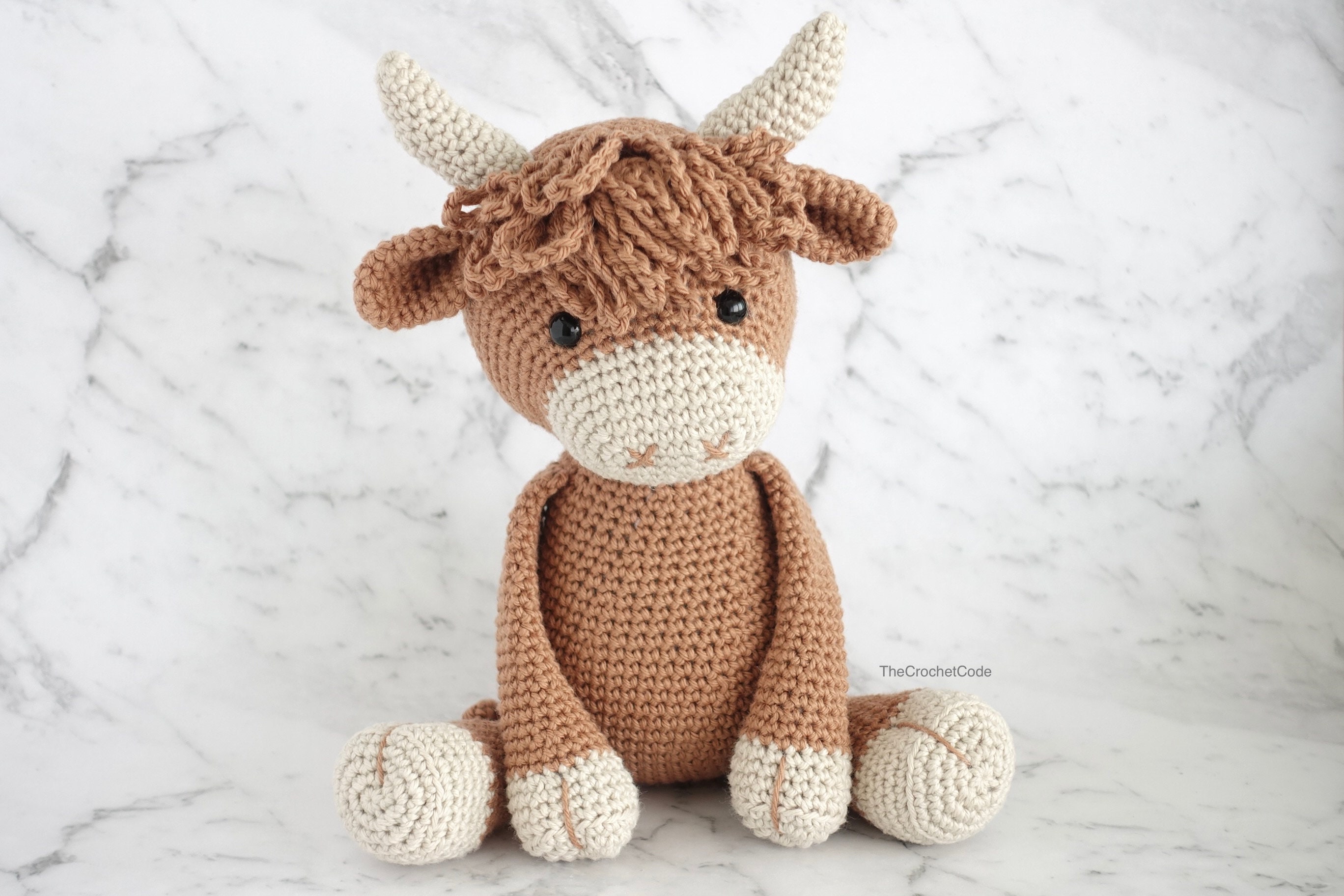 Highland Cow CROCHET PATTERN Amigurumi Hamish the Cow - Etsy