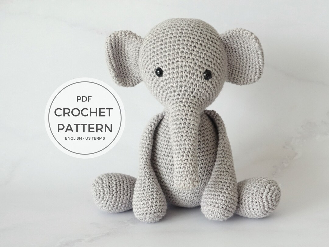 Adorable Crochet Elephant Plush: Stuffed Toy Amigurumi Pattern for ...