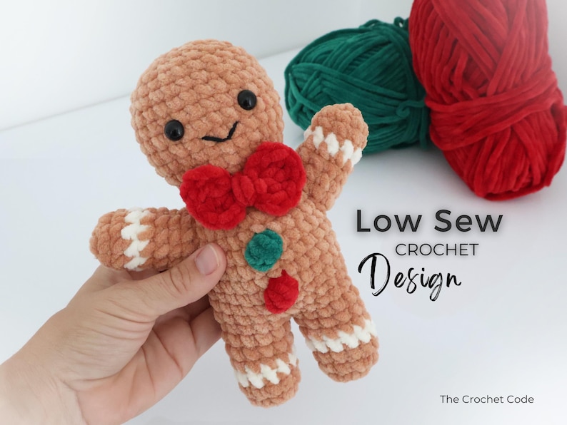 2-in-1 Gingerbread Man & Gingerbread Girl Crochet Pattern | Christmas ...