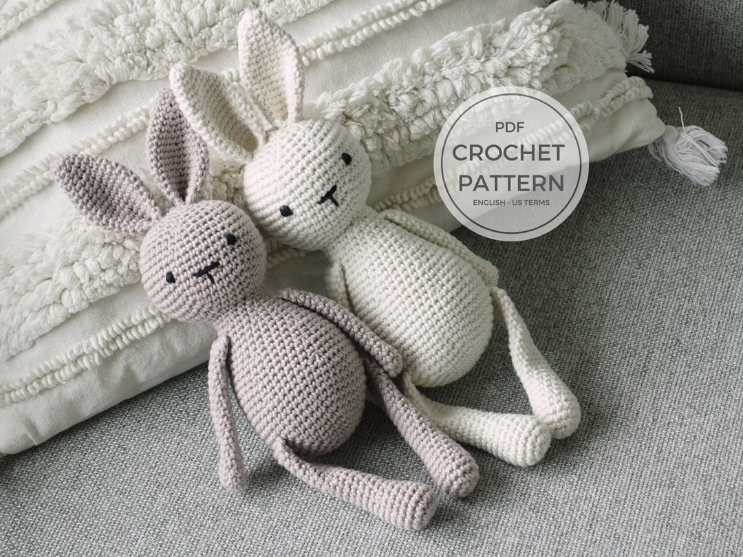 Bunny CROCHET PATTERN, Amigurumi Bunny Rabbit, Plush Stuffed Toy ...
