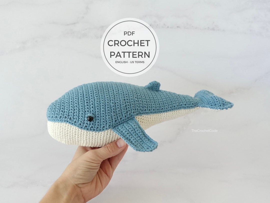Whale Crochet Pattern, Blue Whale Amigurumi Pattern, Realistic Crochet ...