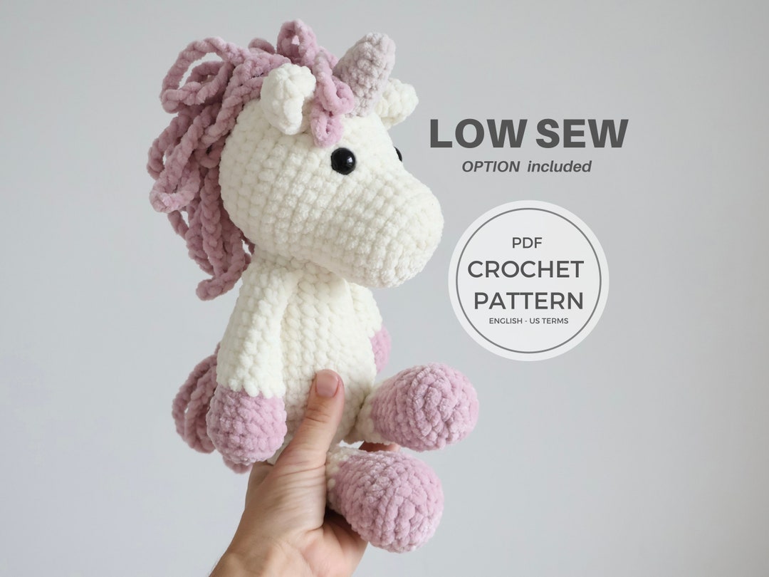 Magical Unicorn Crochet Pattern - Amigurumi Stuffed Animal With Easy ...