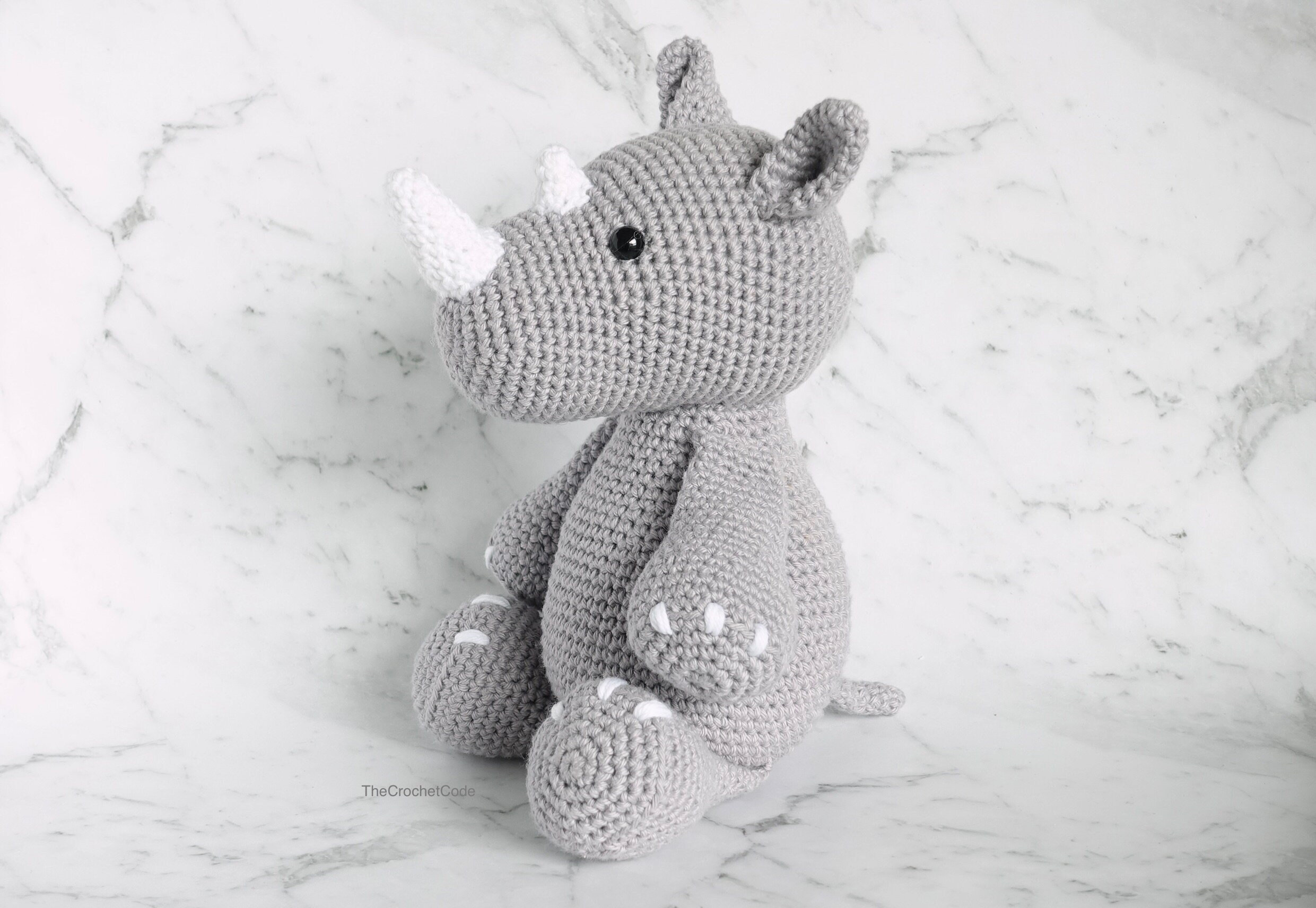 Rhinoceros CROCHET PATTERN Amigurumi Remi the Rhino Safari - Etsy Australia