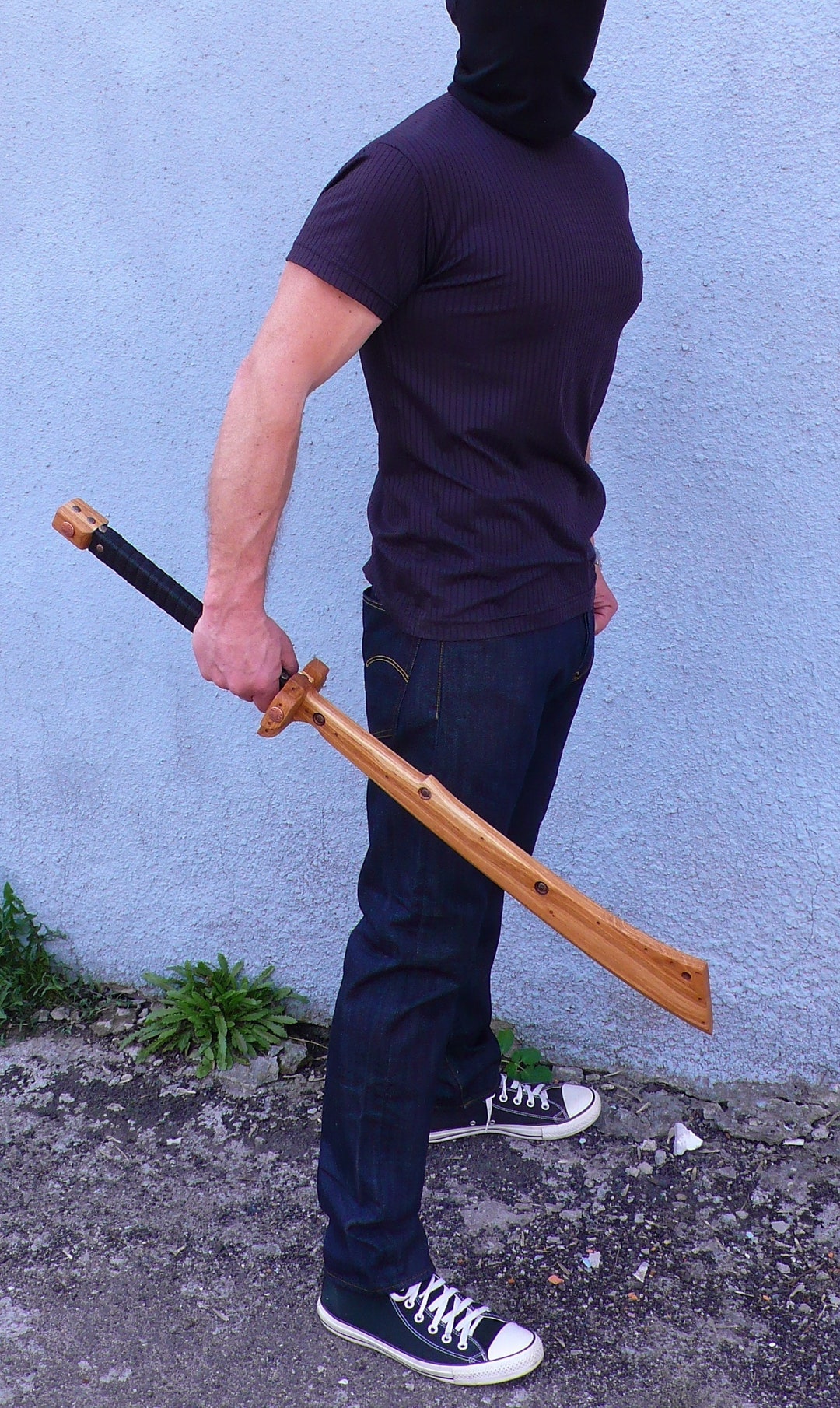 Wooden Sword 35.43", Handmade Weapon, Hand Crafted, Training Sword ...
