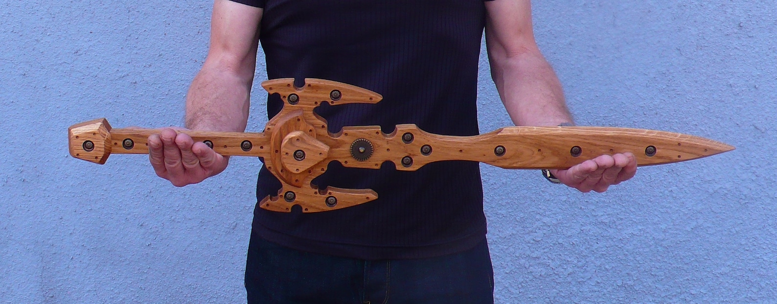 Wooden Sword 35.03 Handmade Weapon Hand Crafted - Etsy