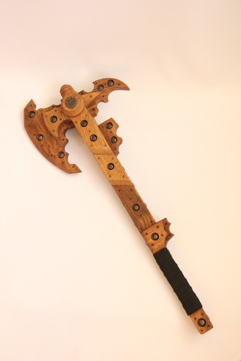 Wooden Ax 23.22 Handmade Weapon Hand Crafted Training - Etsy