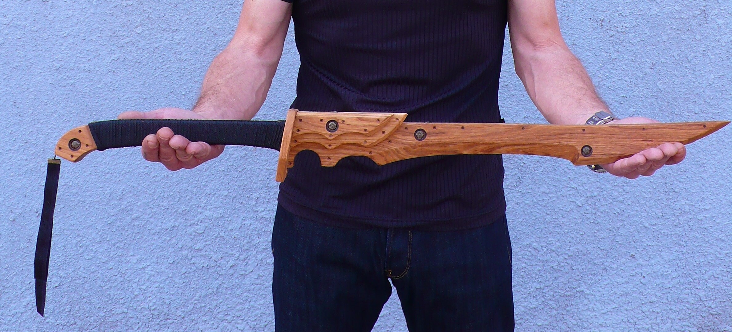 Wooden Sword 35.03 Handmade Weapon Hand Crafted - Etsy
