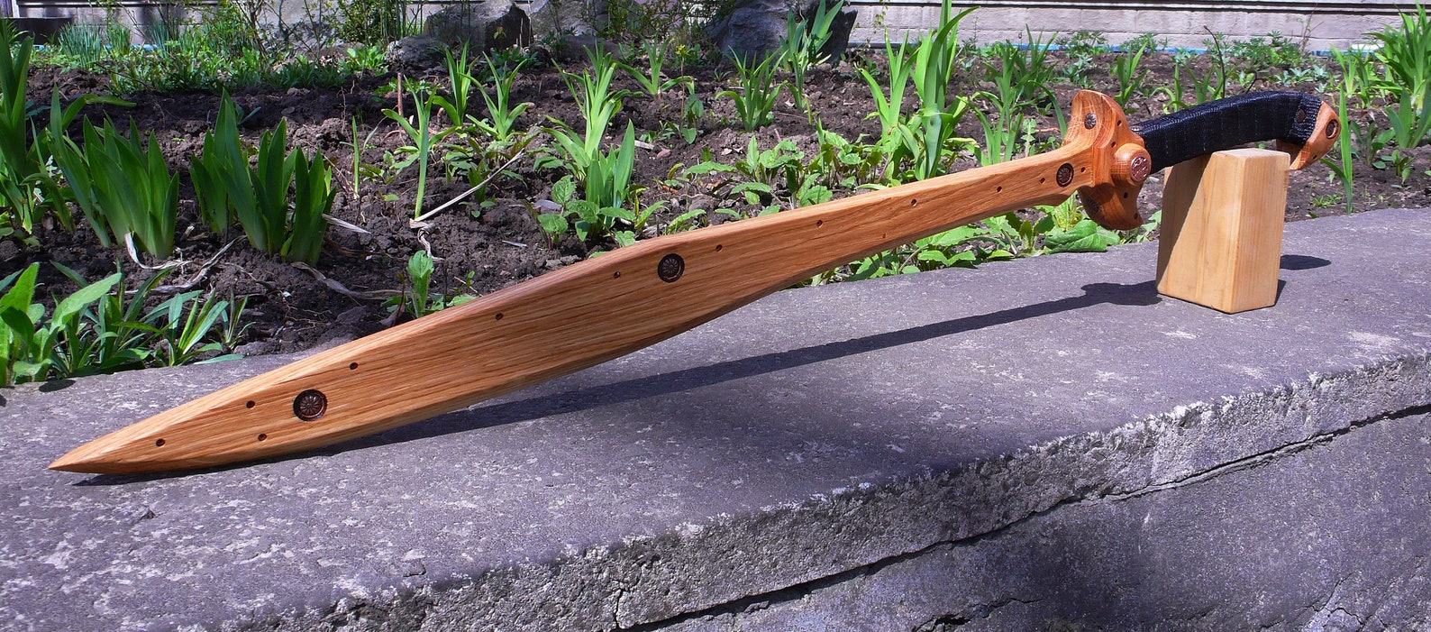 Wooden Sword 34 84 Handmade Weapon Hand Crafted Etsy