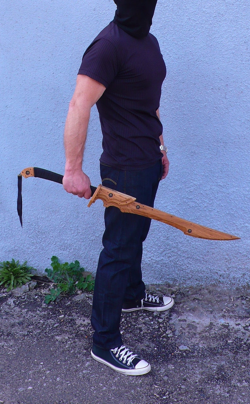 Wooden Sword 35.03", Handmade Weapon, Hand Crafted, Training Sword ...