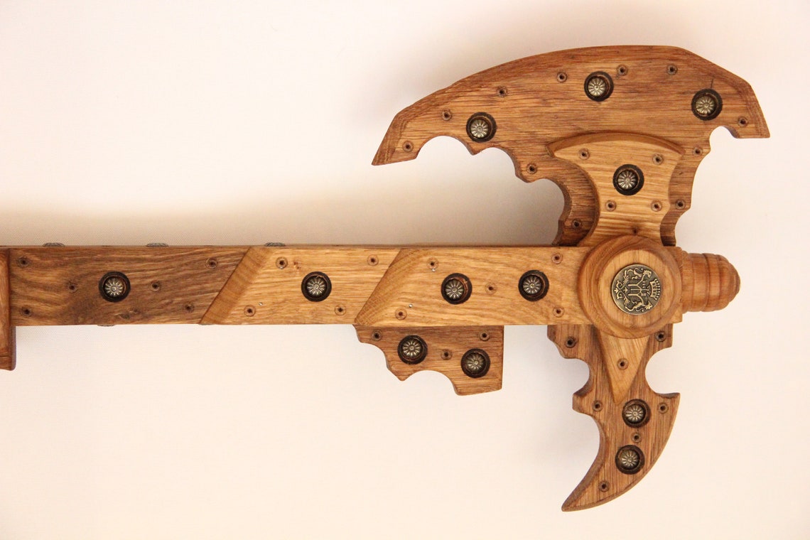 Wooden Ax 23.22 Handmade Weapon Hand Crafted Training - Etsy