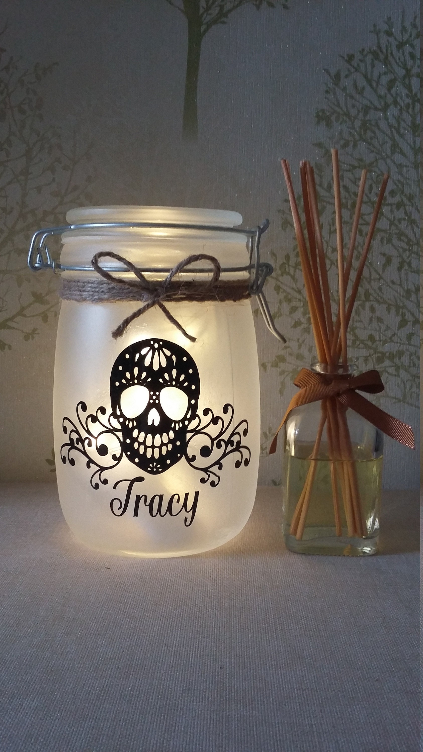 Skull Light Gothic Gift Goth Present Skull Gift Skull - Etsy UK