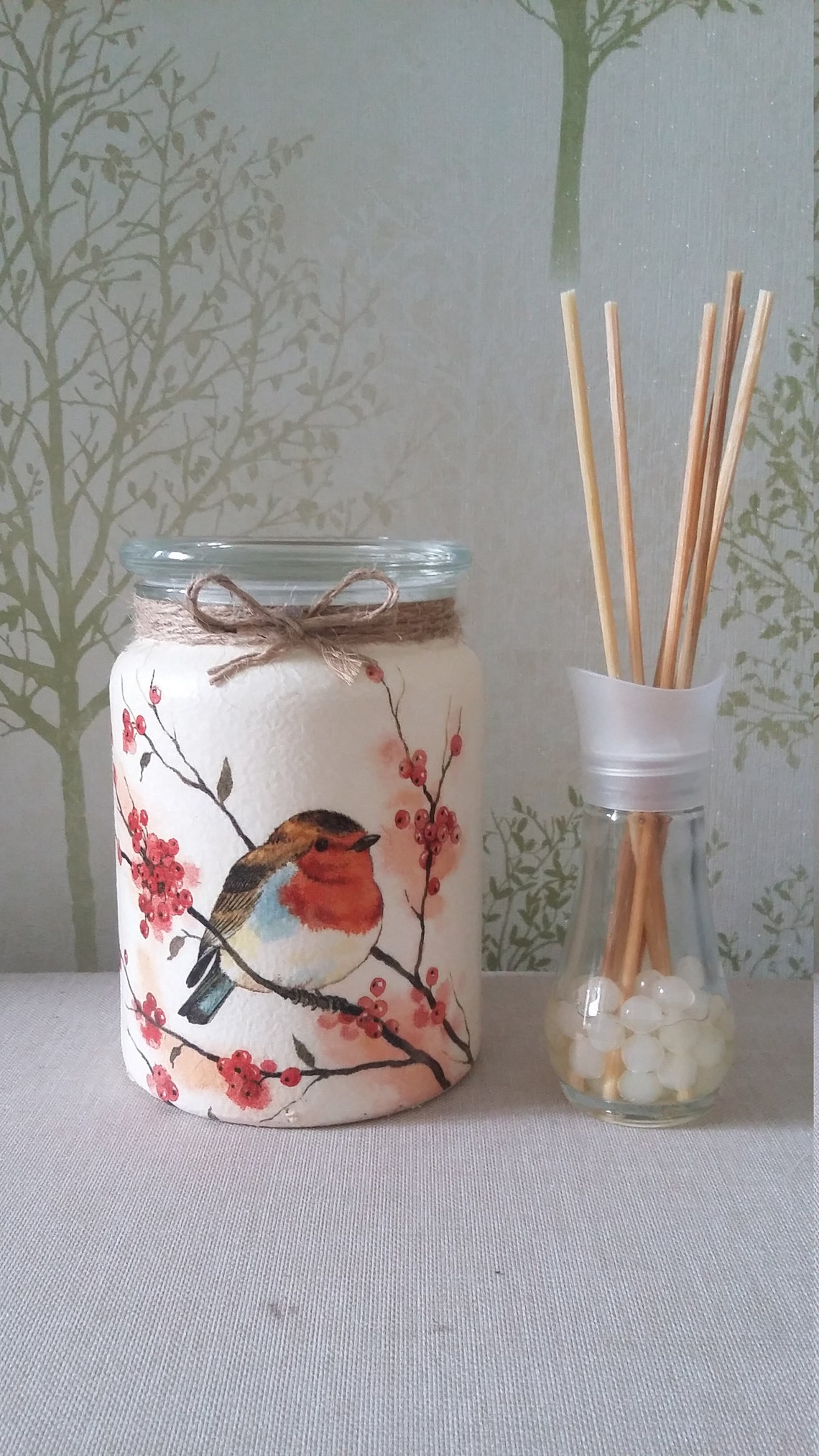 Robin item Robin vase Robin birthday gift Robin lover make | Etsy