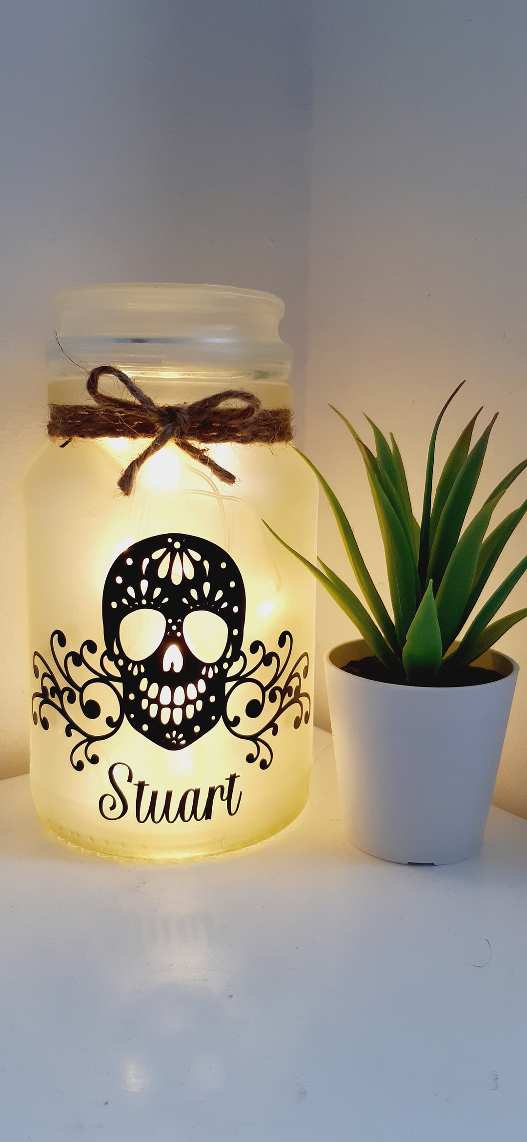 Skull Light, Gothic Gift, Goth Present, Skull Gift, Skull Night Light ...