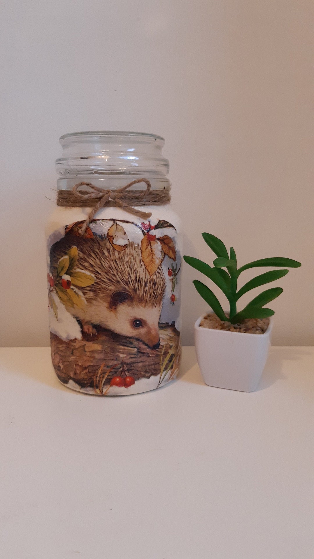 Hedgehog Gift,hedgehog Present, Hedgehog Lover's Gift, Sweet Jar ...