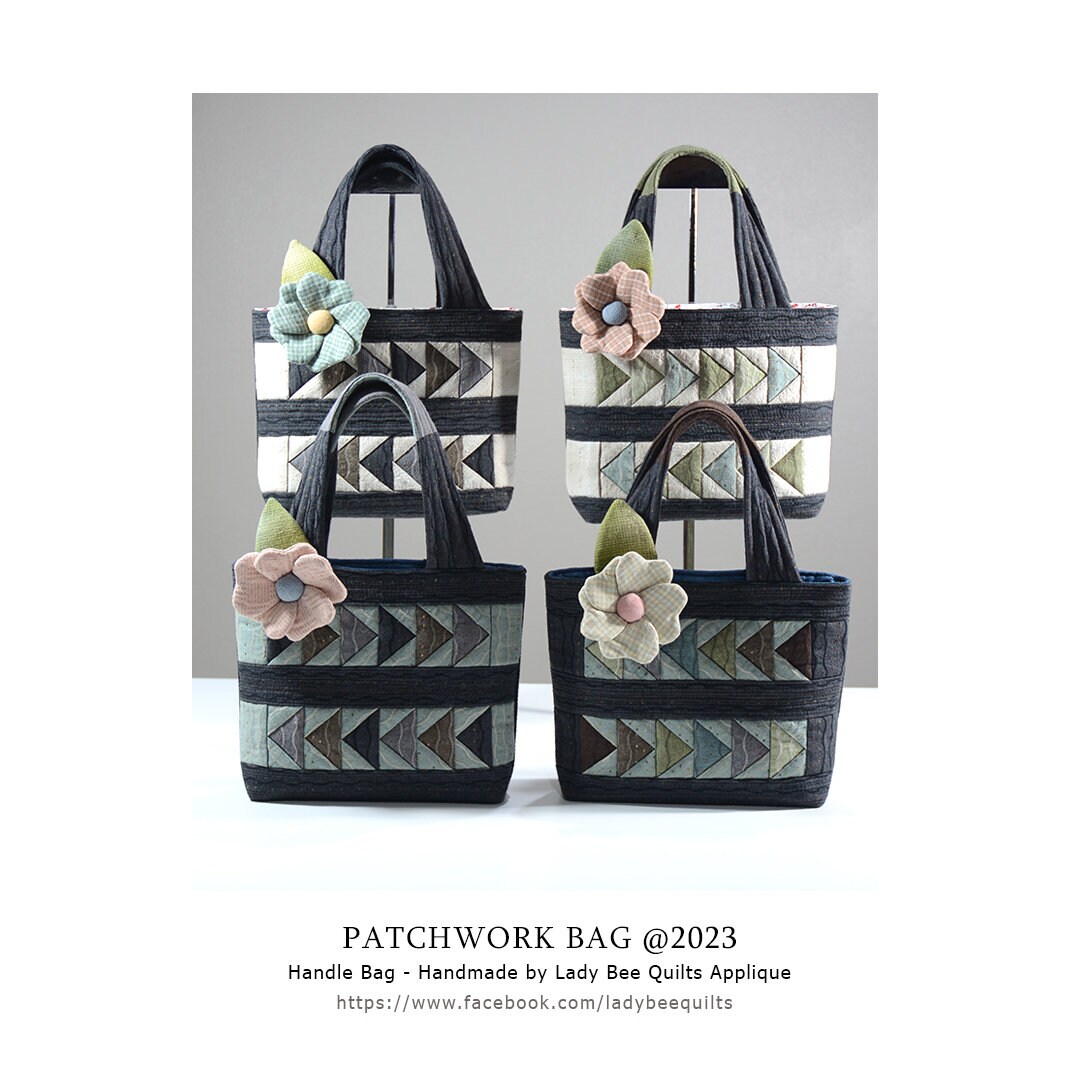 Unique Patchwork Bag | Japanese Patchwork Bag | Quilt Bag | Handle Bag ...