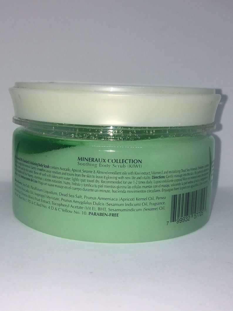 Obey Your Body Exfoliating Dead Sea Soothing Body Scrub Kiwi Etsy