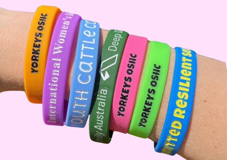 Custom Silicone Wristbands, Personalised Debossed Wristbands, Logo ...