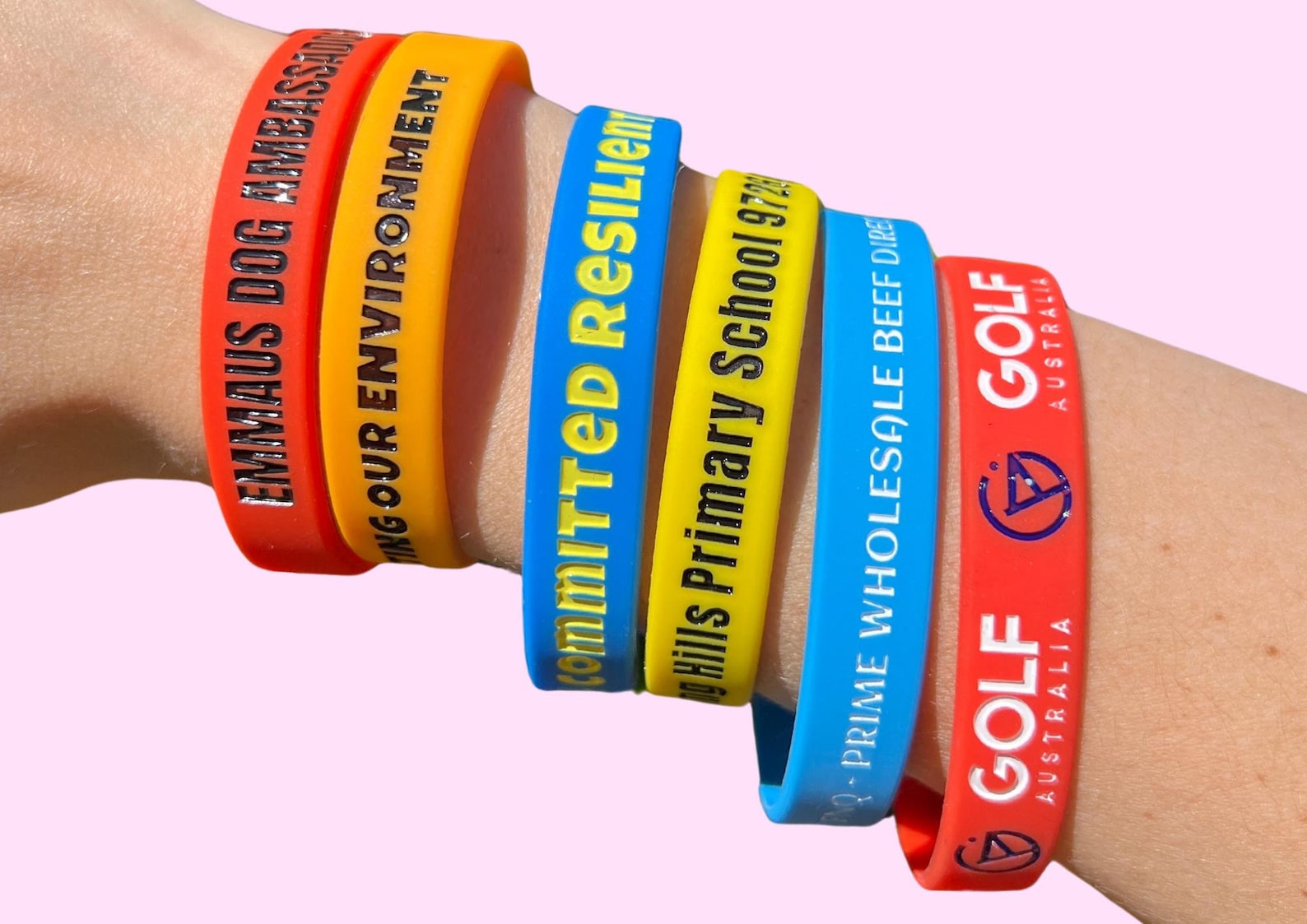 Custom Silicone Wristbands, Personalised Debossed Wristbands, Logo ...