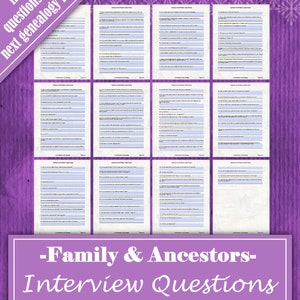 Bundle #1: 500+ Genealogy Questions to Ask ANY Family Member | Ancestry ...