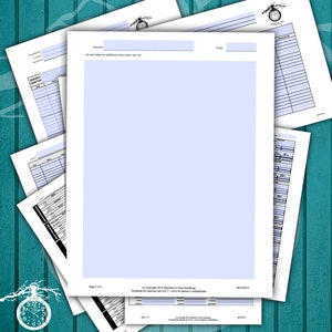 9 Page Family Research Sheets Bundle Updated | Genealogy Research Forms ...
