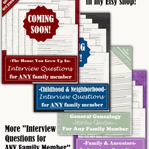 The House You Grew up In: 120+ Genealogy Questions to Ask ANY Family ...