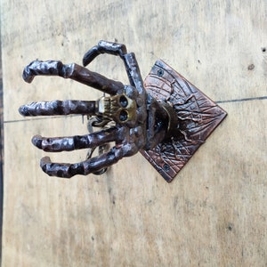 Metal Holder in the Form of a Skeleton of a Human Hand. DIY Gothic Home ...