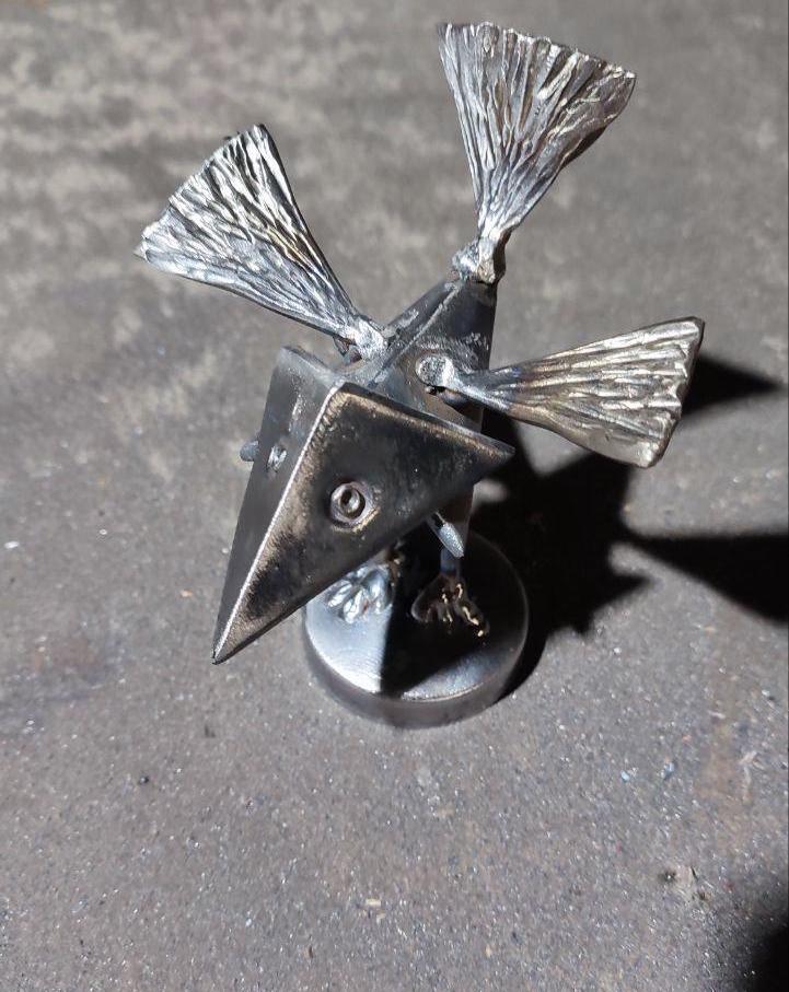 Wrought Iron Crow Metal Crow Wrought Iron Sculpture Metal Figurine Crow ...