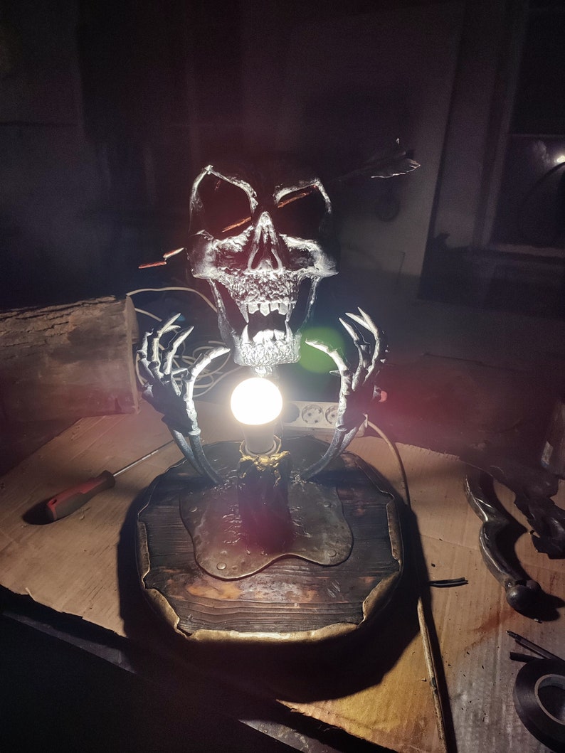 Lamp. Sconce. Scull. Candle. Home Decor. Timmatic Party. Halloween ...
