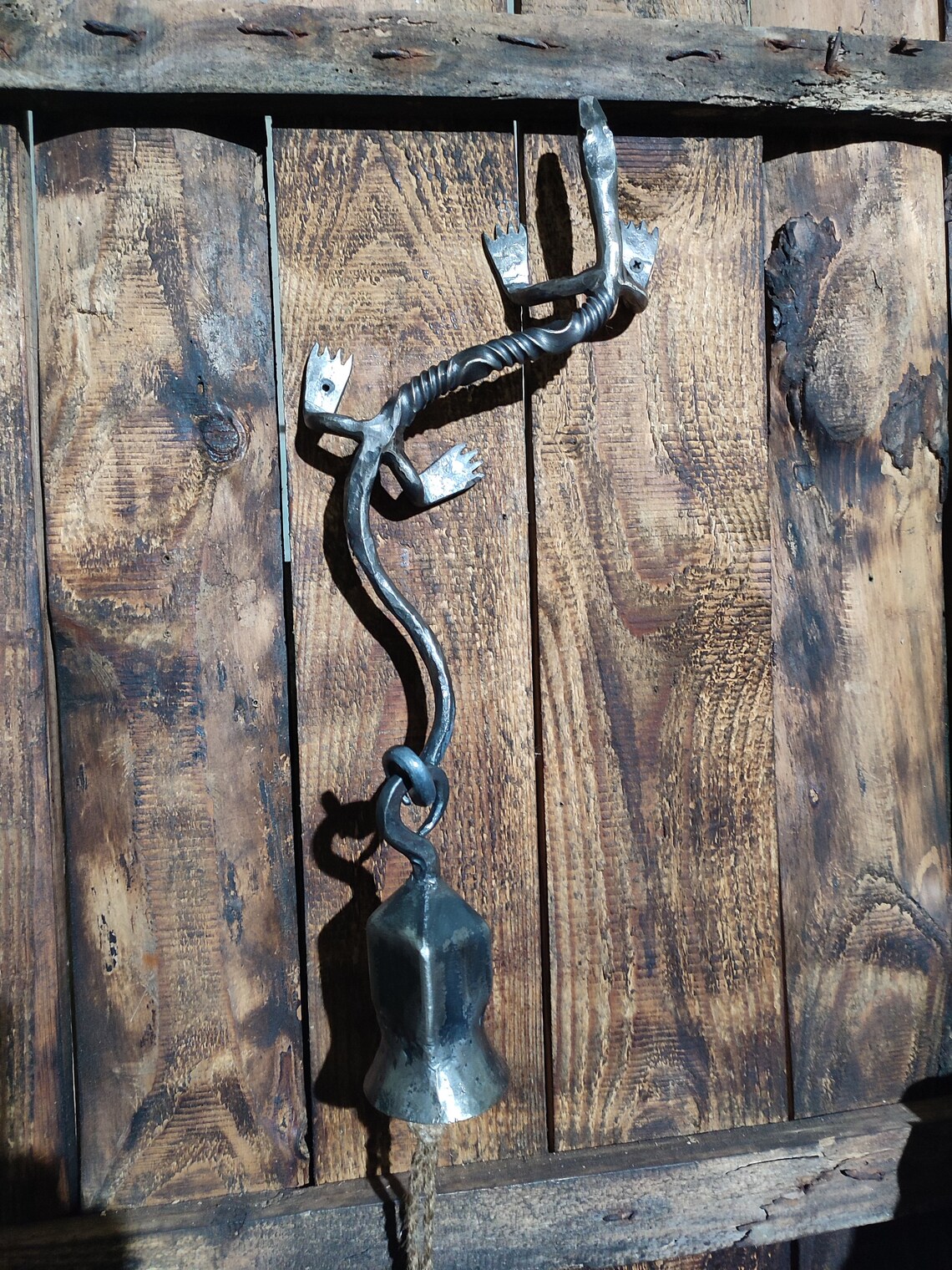 Lizard Doorbell. Iron Lizard. Sculpture. Steel Lizard. Anniversary Gift ...