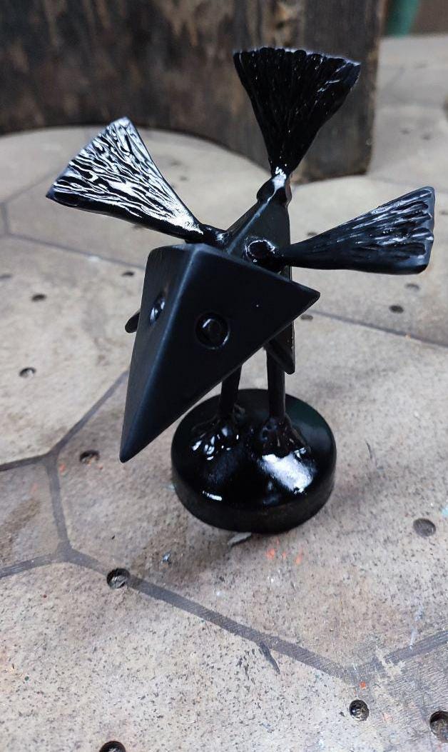 Wrought Iron Crow Metal Crow Wrought Iron Sculpture Metal Figurine Crow ...